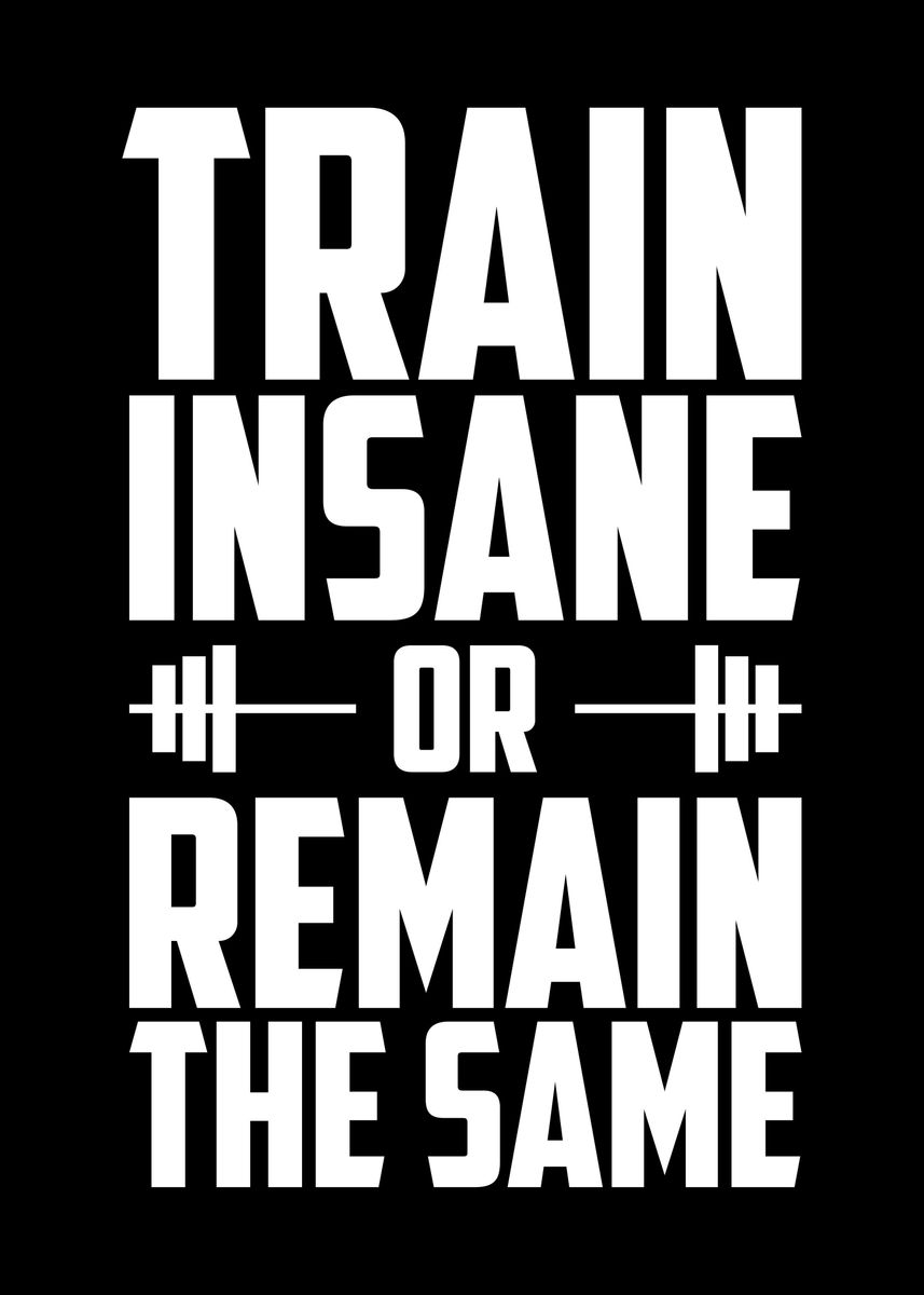 'Train Insane' Poster by albran karan | Displate