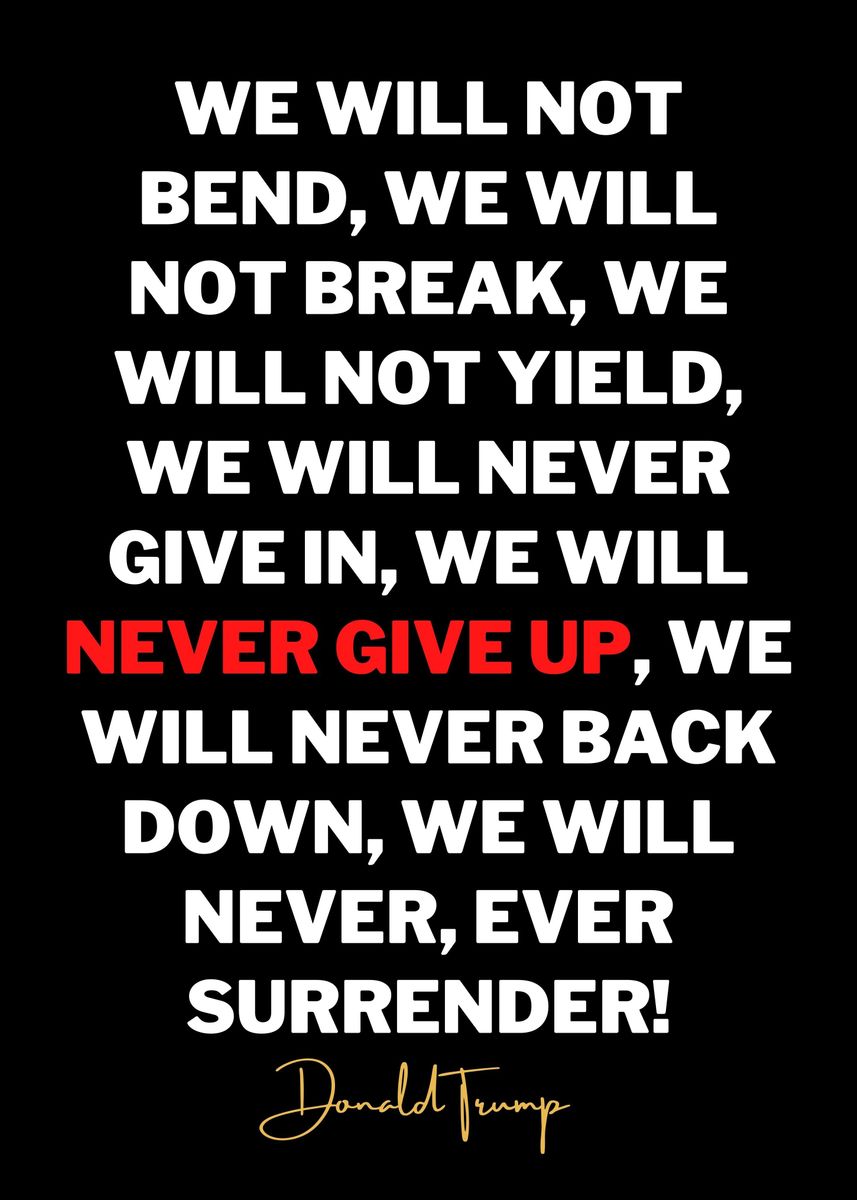 'Donald Trump Quotes' Poster, picture, metal print, paint by Nae | Displate