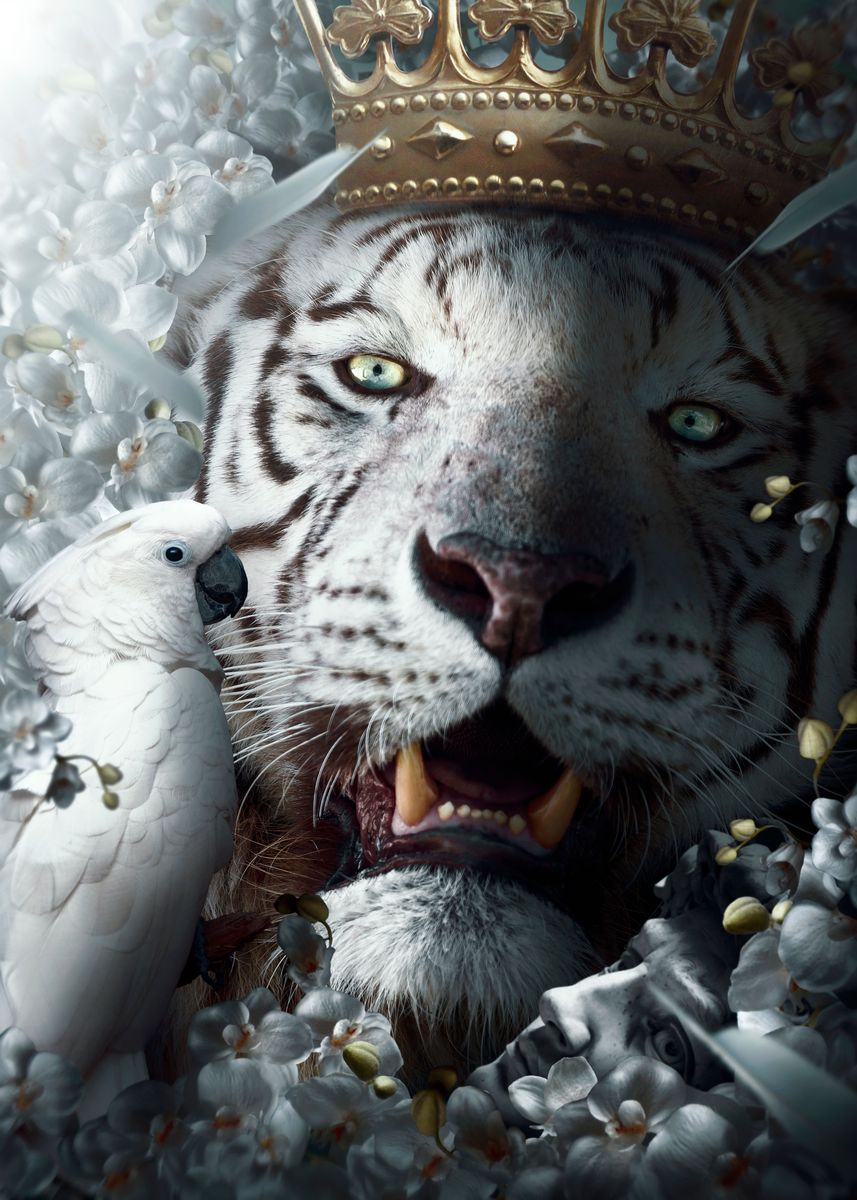 'Tiger king art poster ' Poster by MK studio | Displate