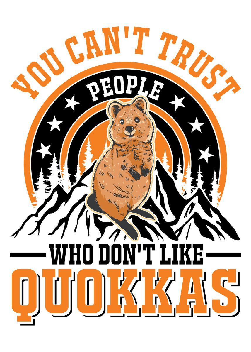 'Quokka Gift Shorttailed K' Poster by FavoritePlates | Displate