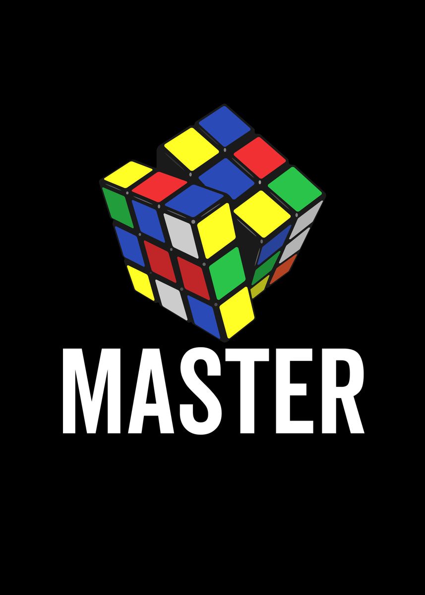 'Rubix Cube Master' Poster, picture, metal print, paint by Francois ...