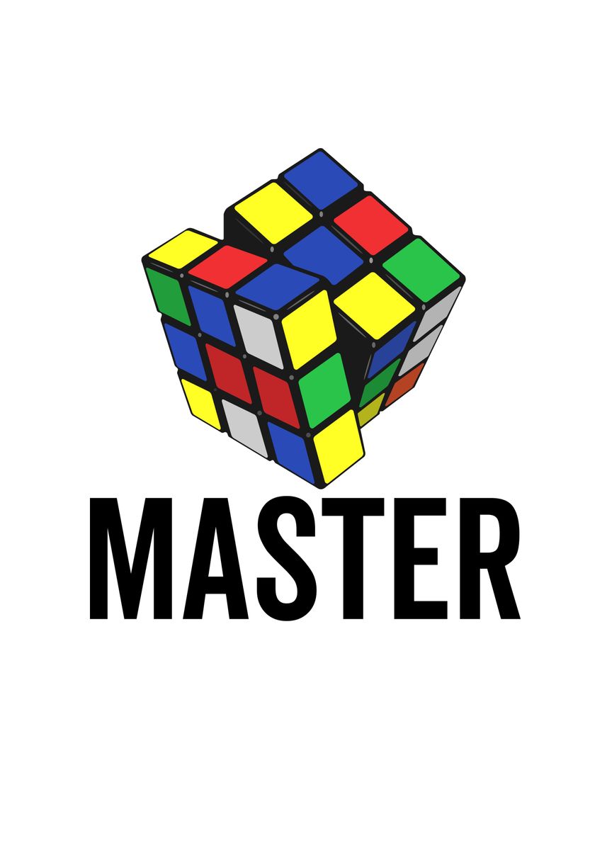 'Rubix Cube Master' Poster, picture, metal print, paint by Francois ...