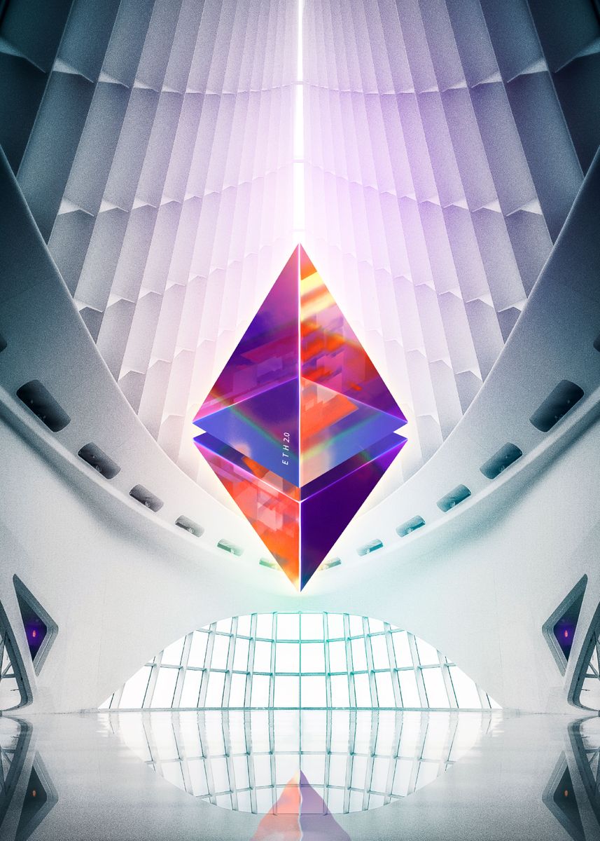 'Ether 2' Poster, picture, metal print, paint by Mitchel Franco Tellez ...