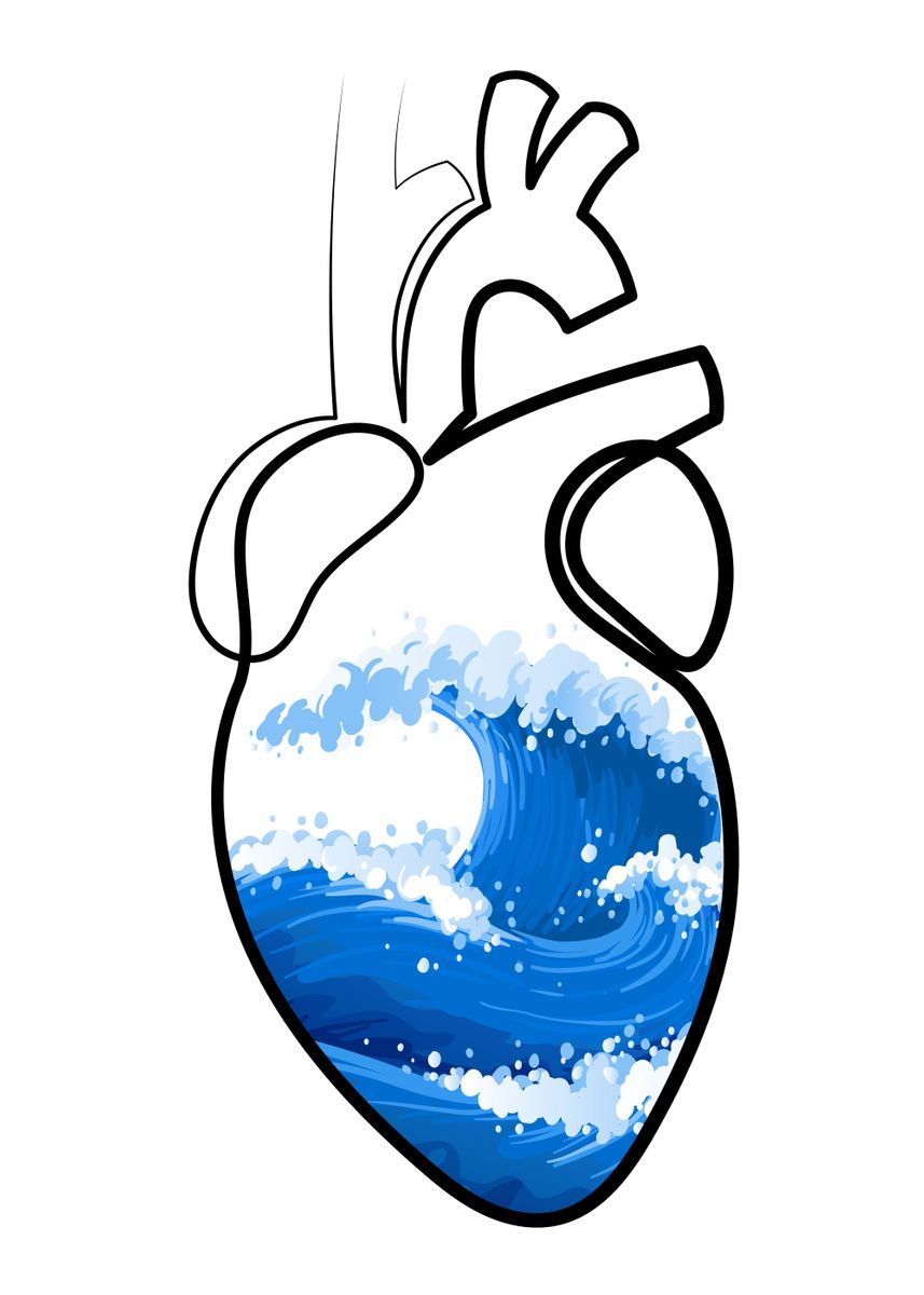'Storm in my Heart' Poster by One Line Artist | Displate