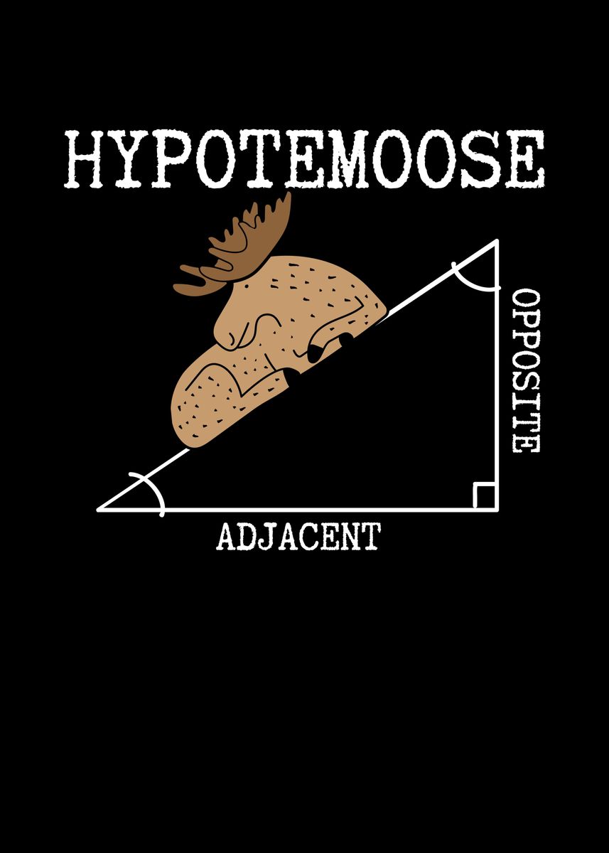 'Hypotenuse moose angle' Poster by BeMi | Displate
