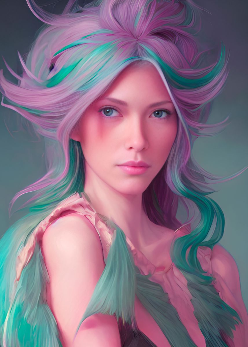 'Pink Mage' Poster by Tim | Displate