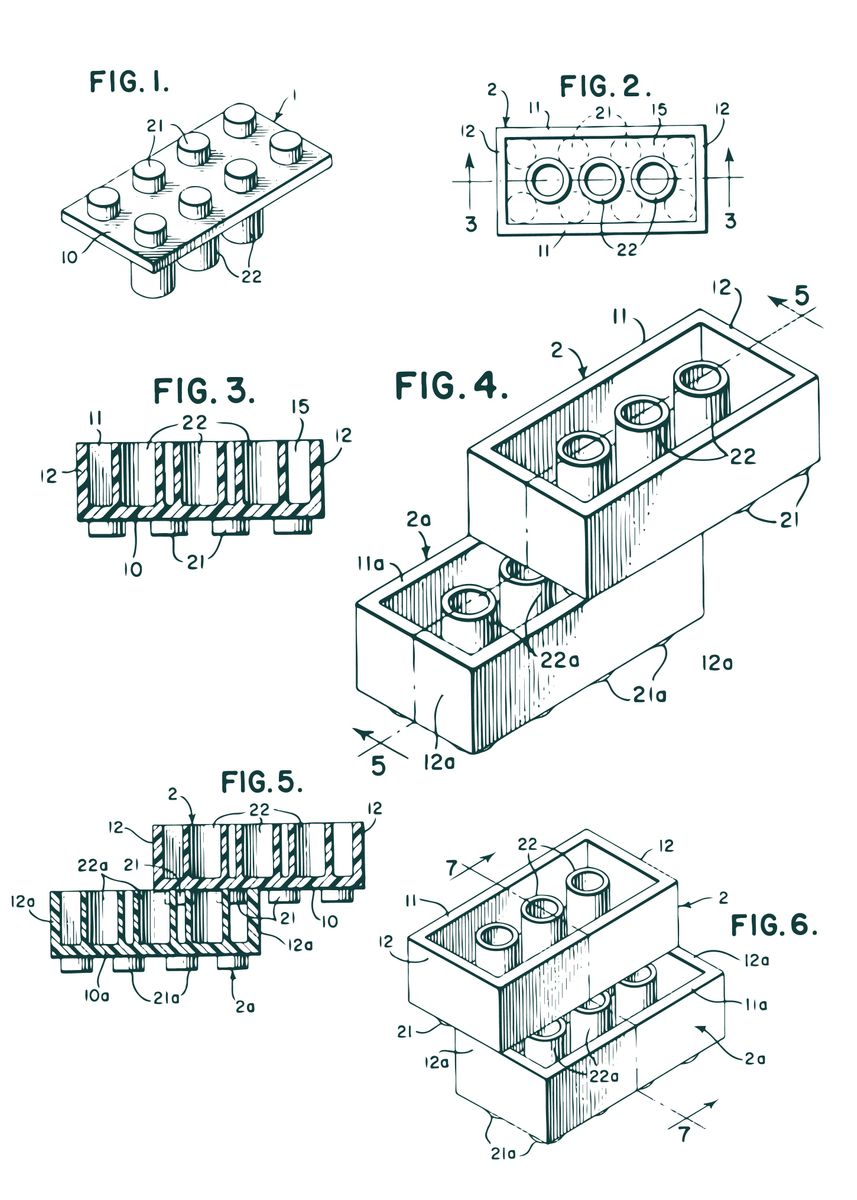 'LEGO' Poster, picture, metal print, paint by WallArt | Displate