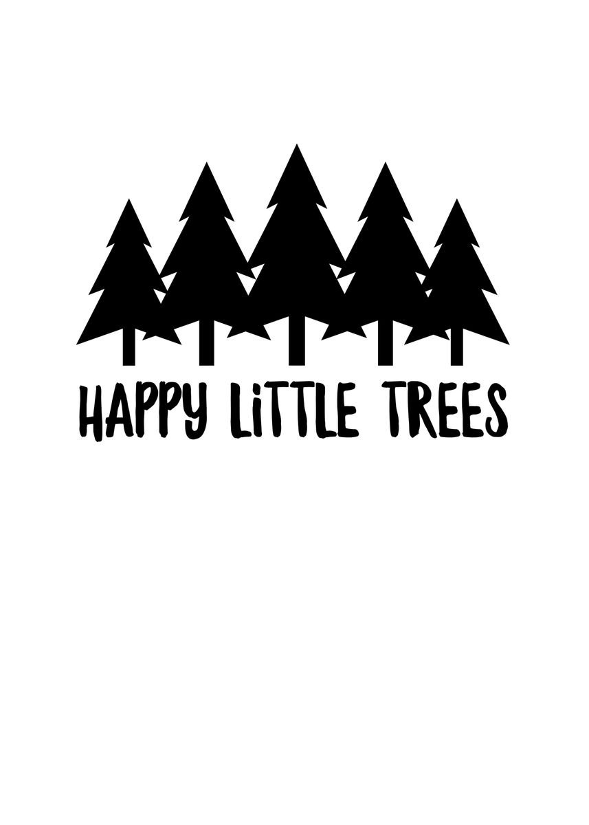 'Happy Little Trees' Poster, picture, metal print, paint by Francois ...