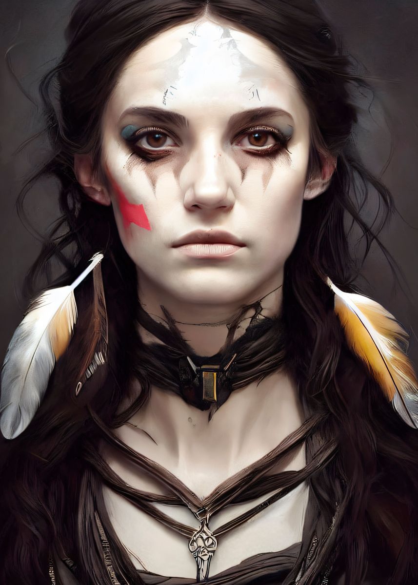 'Female Witch' Poster, picture, metal print, paint by Tim | Displate