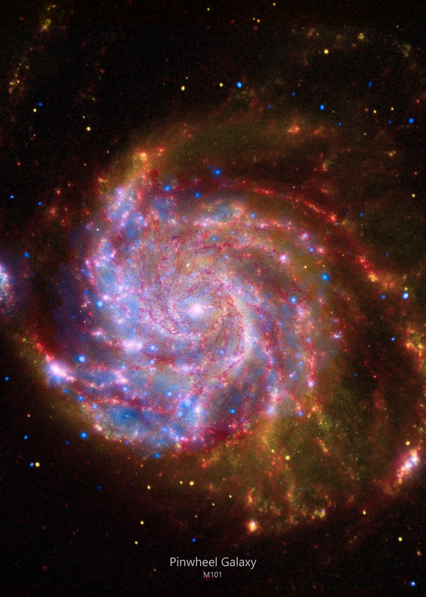 'Pinwheel Galaxy' Poster, picture, metal print, paint by Galaxy Images ...