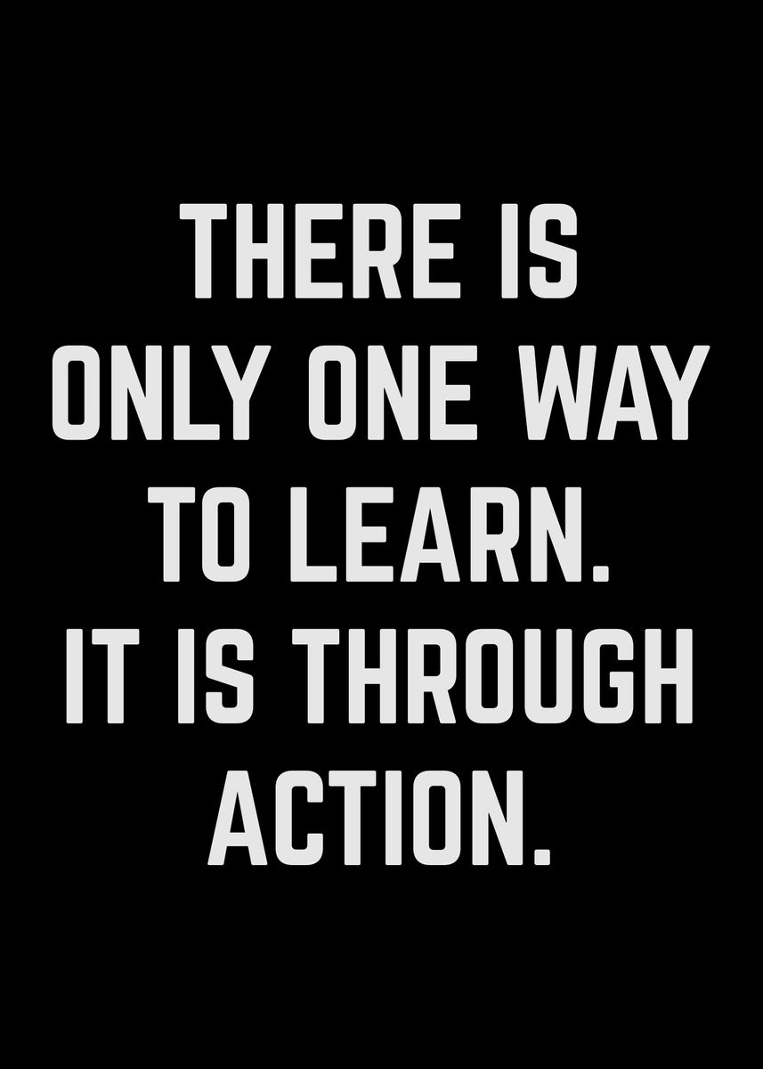 'One Way To Learn' Poster, picture, metal print, paint by albran karan ...