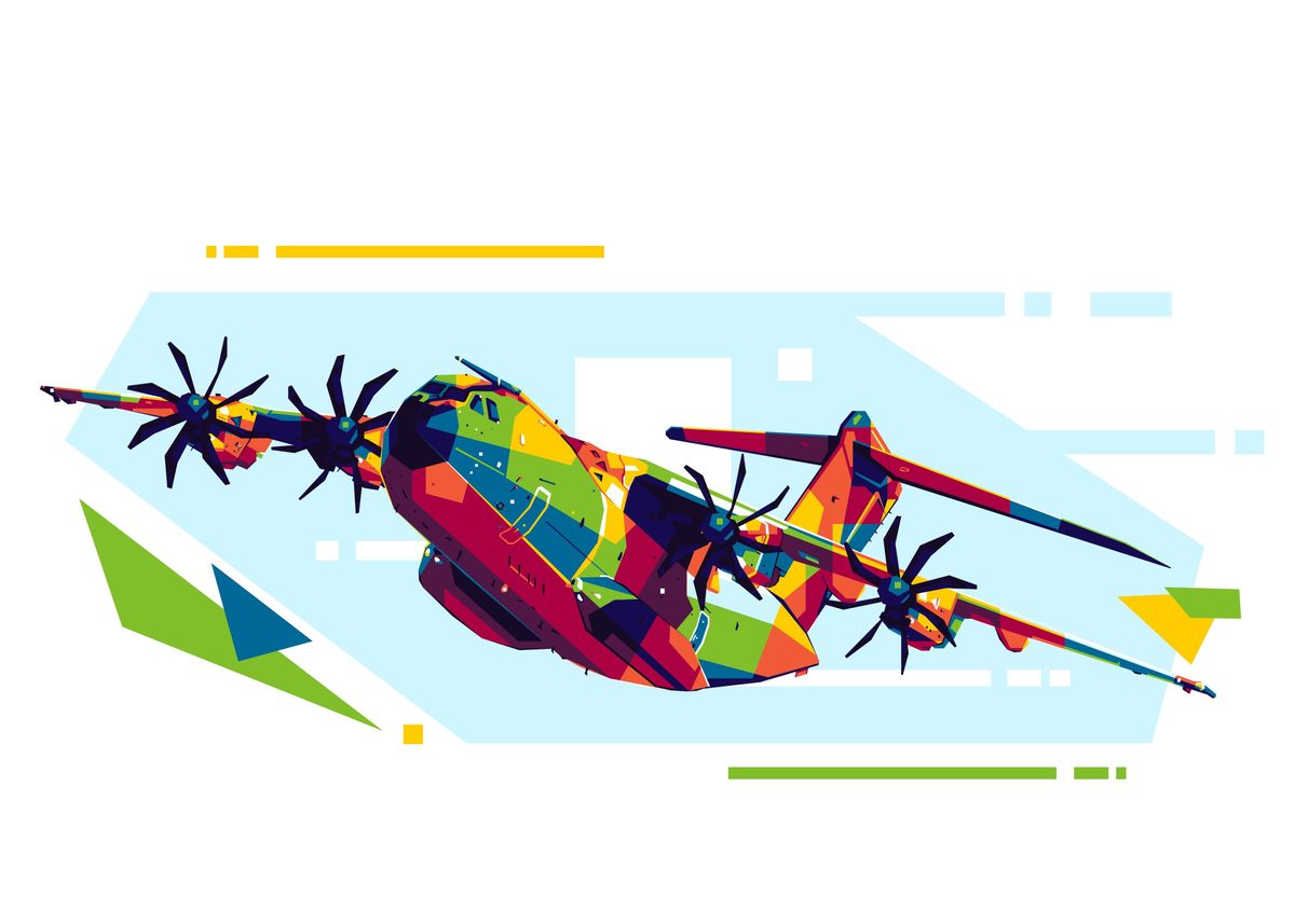 'Airbus A400M' Poster by Lintang Wicaksono | Displate