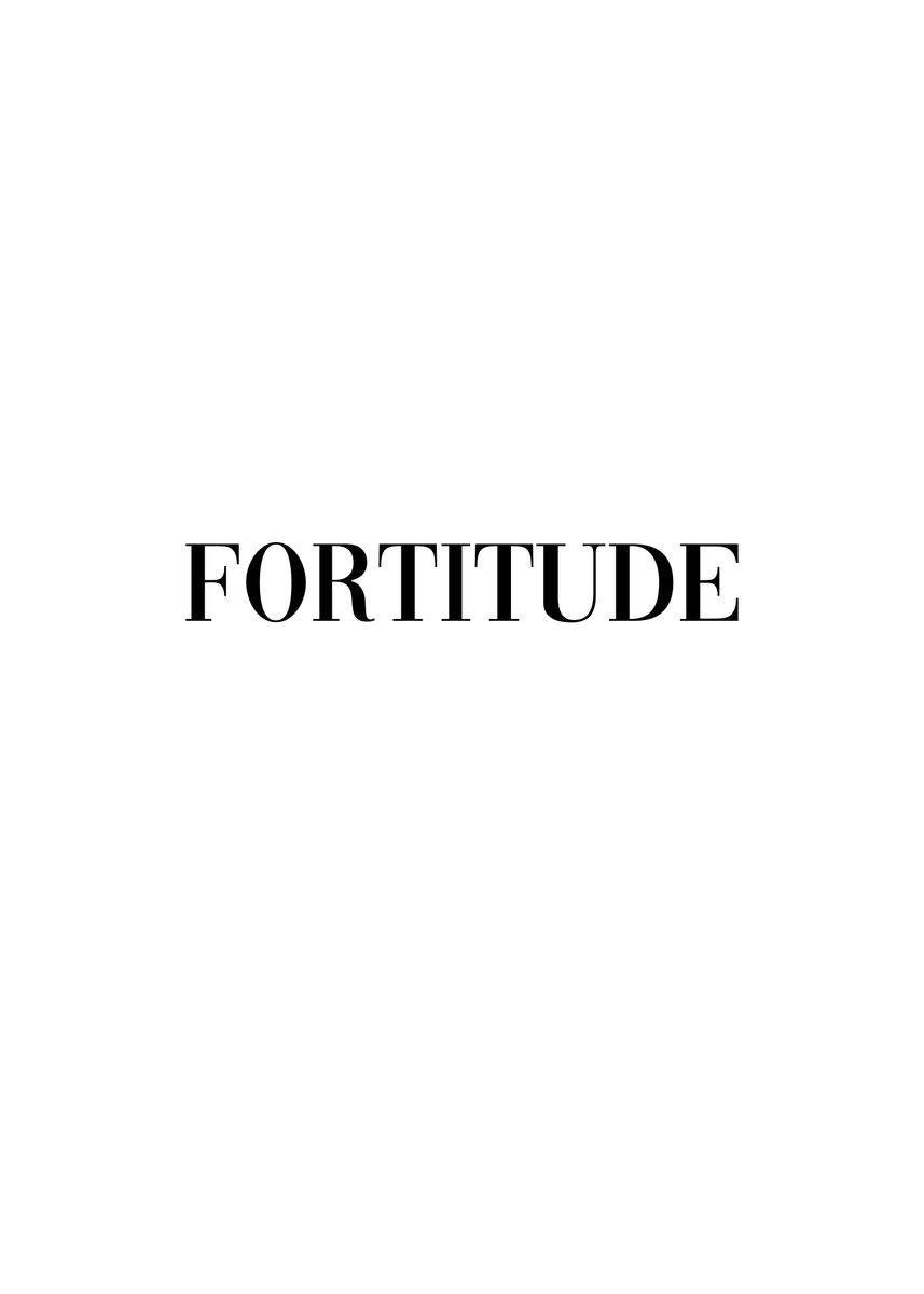 'Fortitude' Poster, picture, metal print, paint by dkDesign | Displate