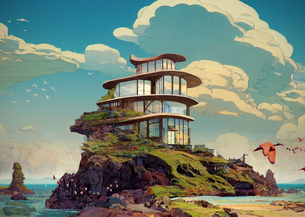 'Dream House' Poster by Stijn Windig | Displate