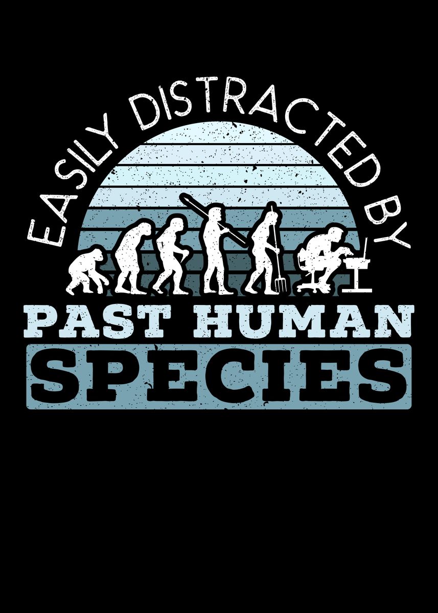 'Past Human Species' Poster, picture, metal print, paint by NAO | Displate