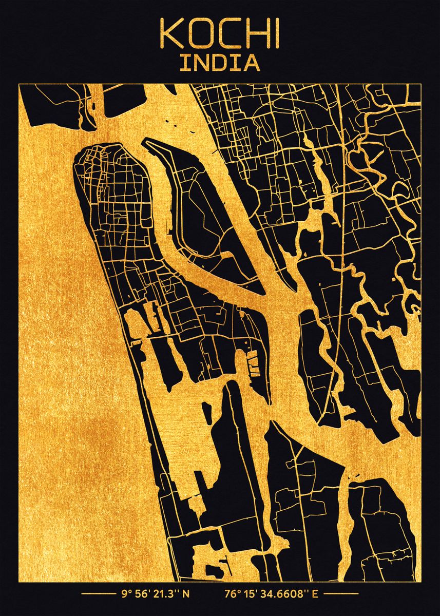 'Kochi Kerala India' Poster, picture, metal print, paint by Denis ...