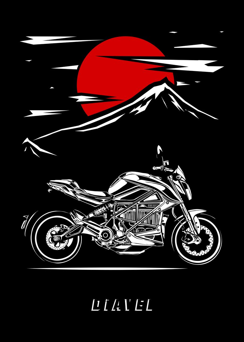 'Ducati Deavel' Poster, picture, metal print, paint by Faissal Thomas ...