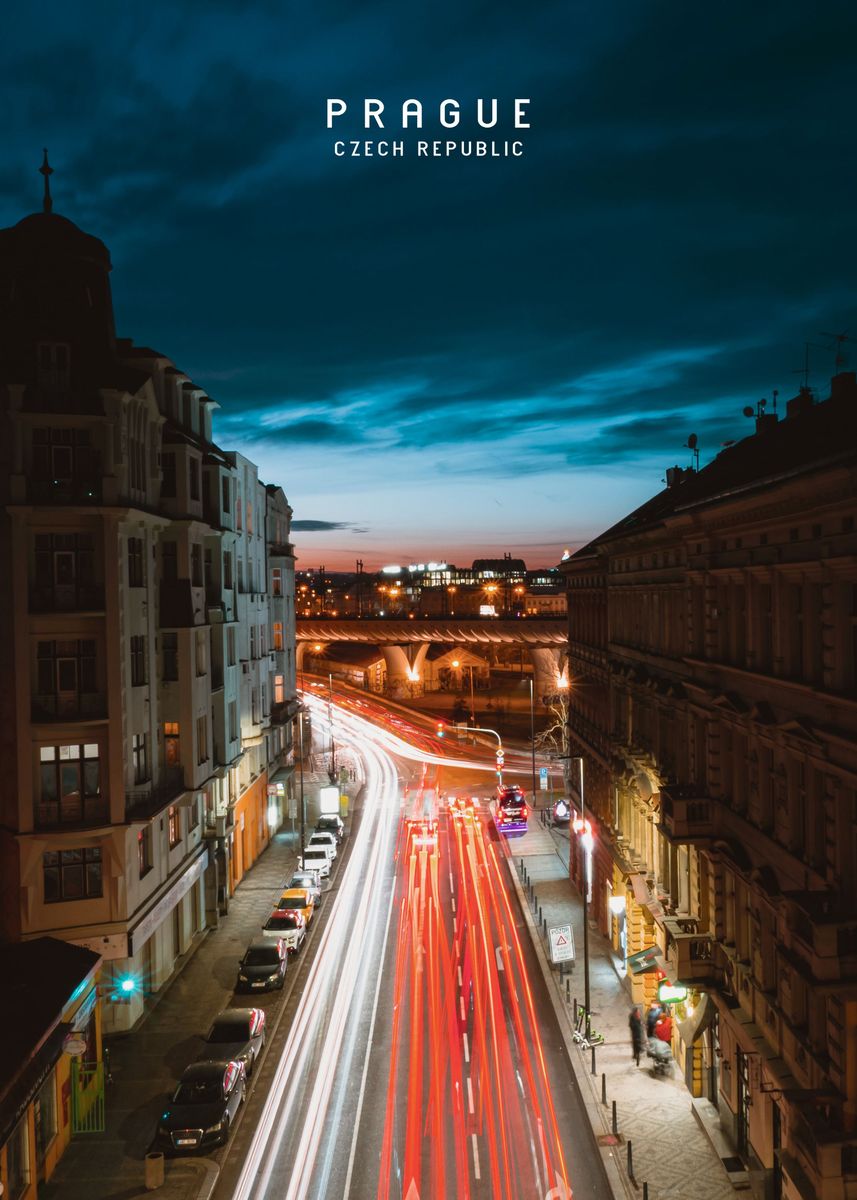 'Prague ' Poster, picture, metal print, paint by Travel Addict | Displate