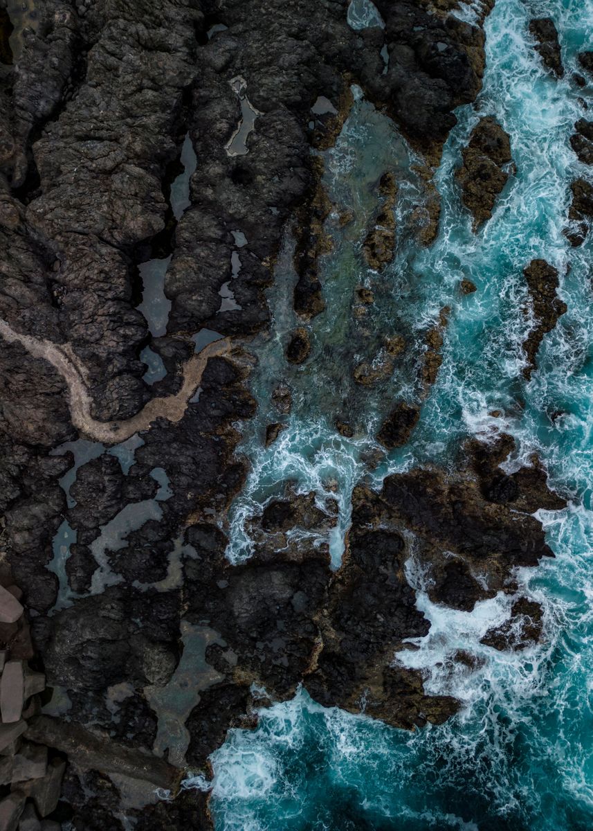 'Sea and rocks' Poster by Dario Berardi | Displate