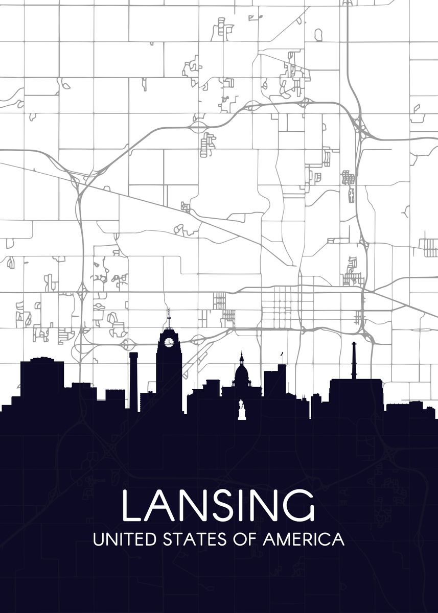 'Lansing' Poster by Urrutia German | Displate