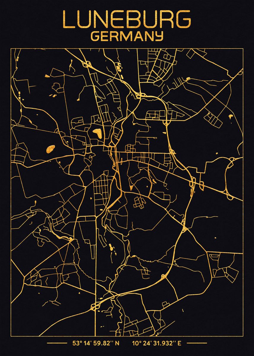 'Luneburg Germany' Poster by Denis Siggers | Displate