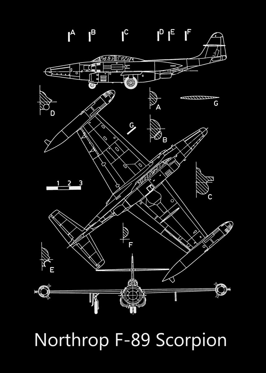 'Northrop F89 Scorpion ' Poster, picture, metal print, paint by Fast ...
