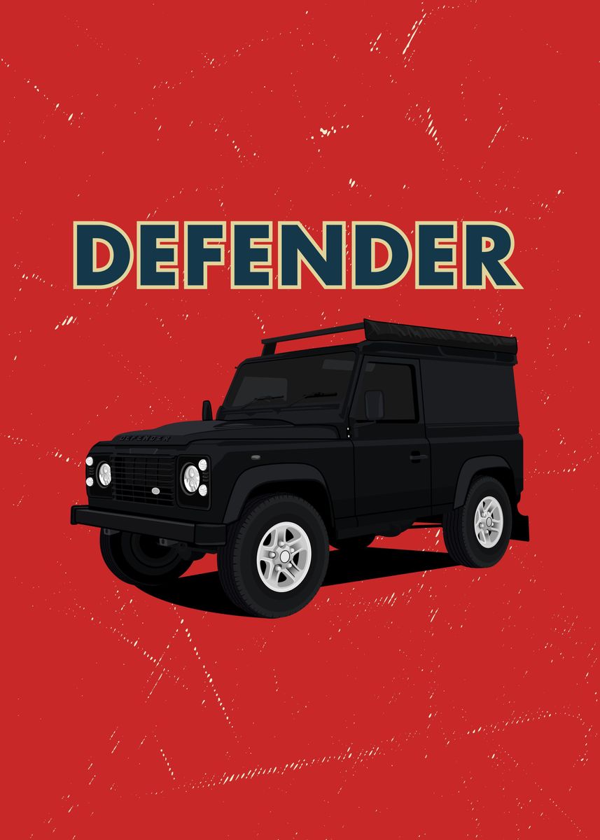 'Defender Off road Cars' Poster by Masje Studio | Displate