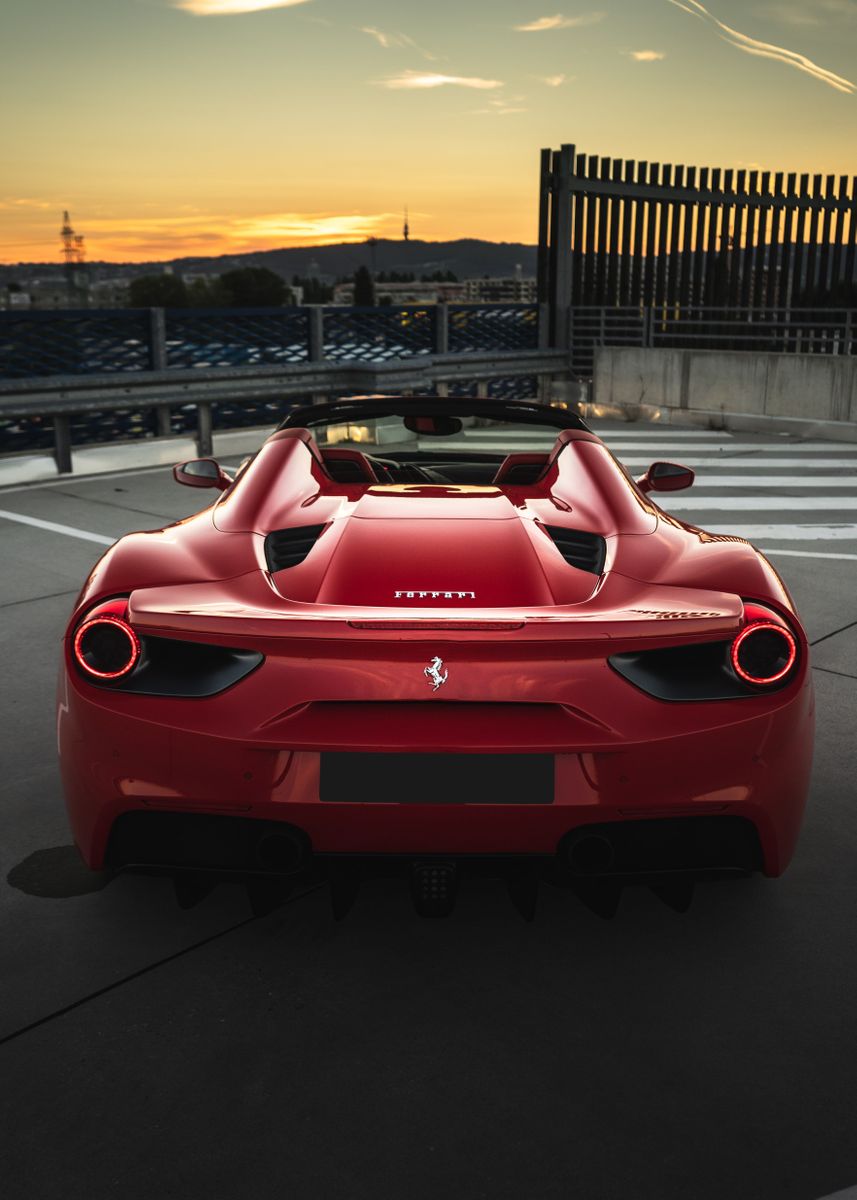 'Ferrari 296 GTB' Poster, picture, metal print, paint by Marcel Lee ...