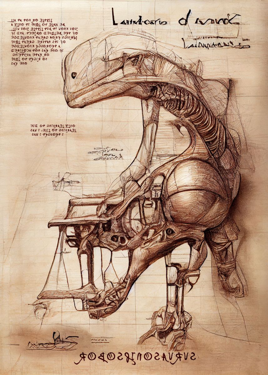 'ROBO Spinosaurus' Poster by AGA Art Studio | Displate