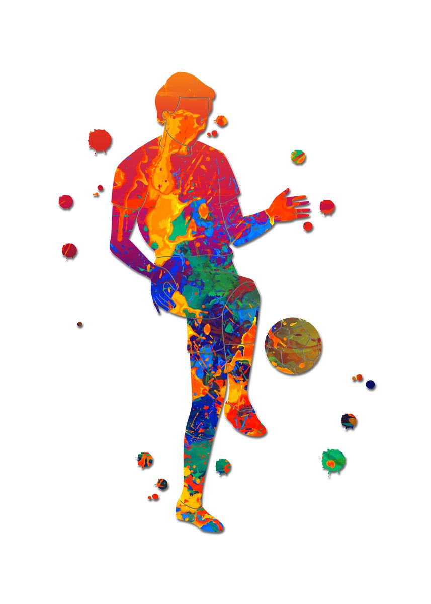 'The player stands up' Poster, picture, metal print, paint by Vincent ...