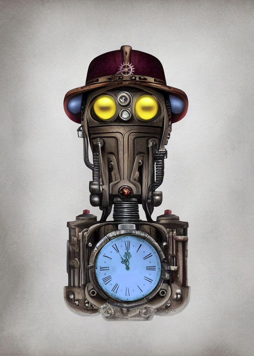 'steampunk automaton' Poster, picture, metal print, paint by tony4urban ...