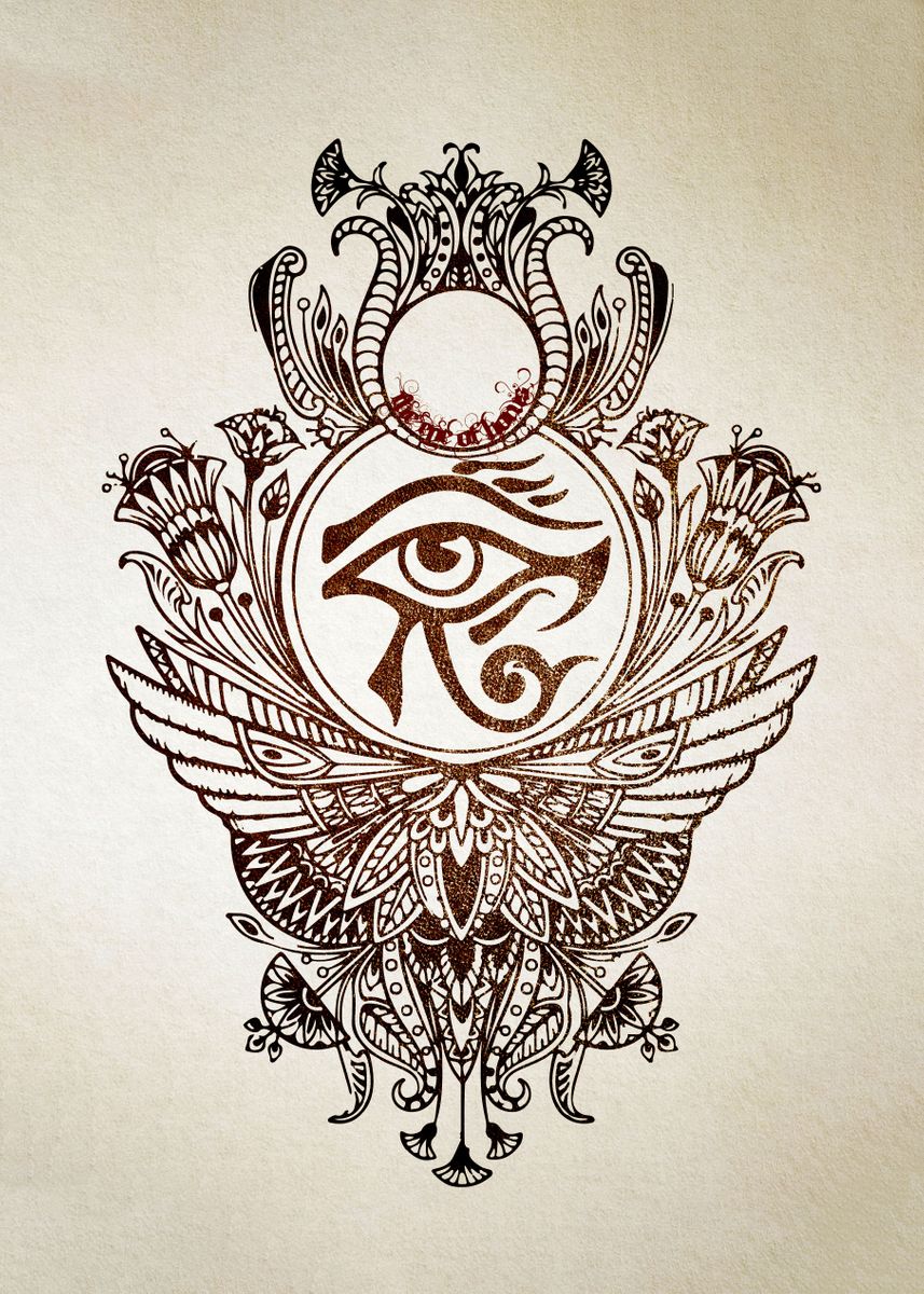 'Eye Of Horus' Poster, picture, metal print, paint by Bruno Macedo ...
