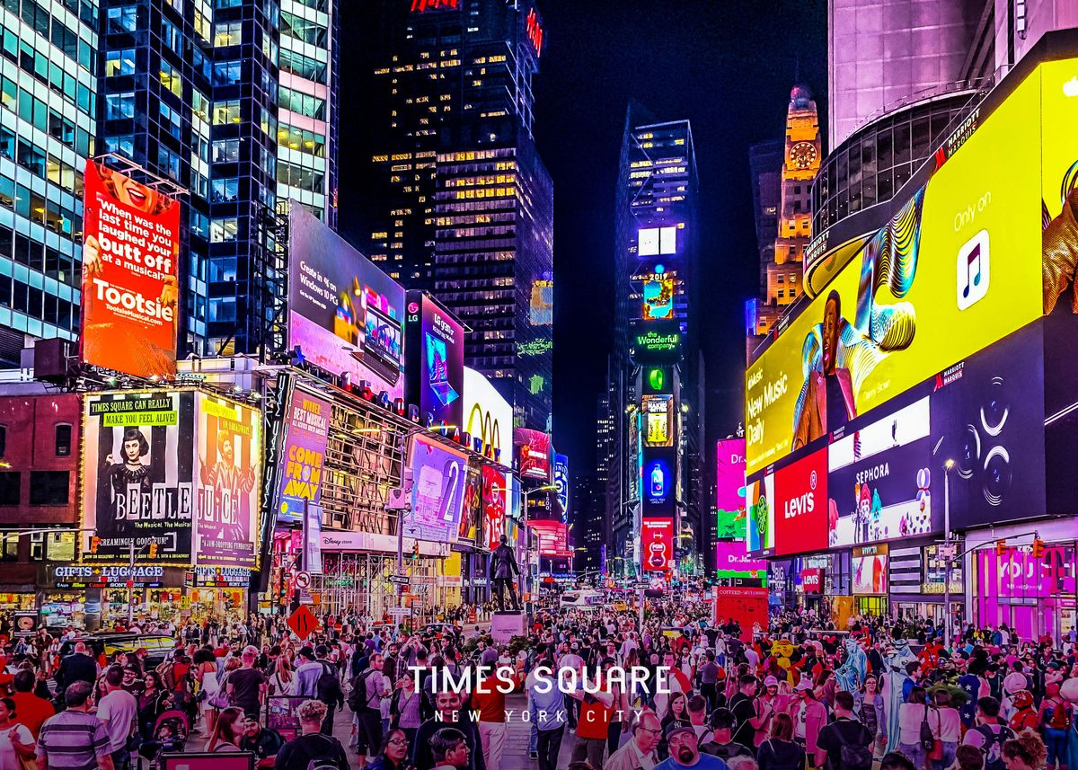 'Times Square ' Poster by Famous City | Displate