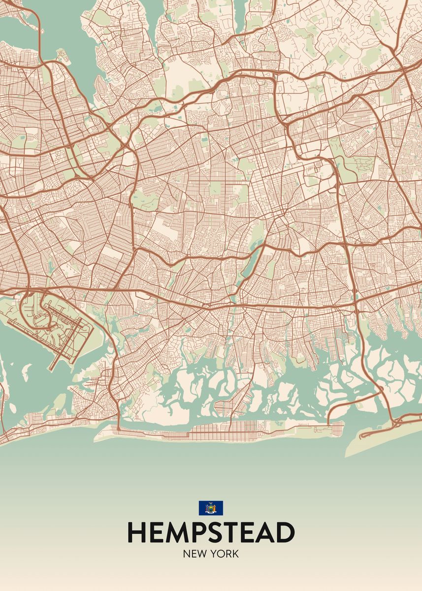 'Hempstead NY' Poster by IMR Designs | Displate