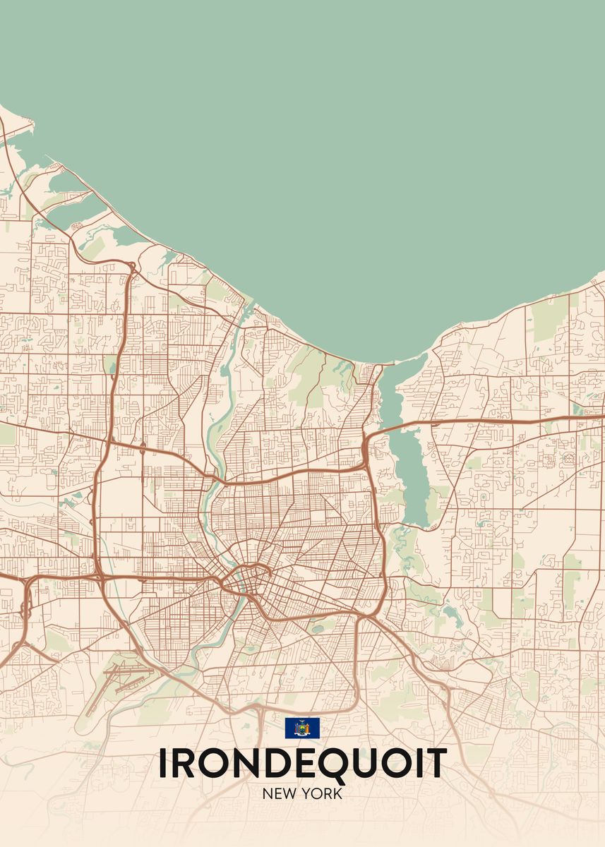 'Irondequoit NY' Poster by IMR Designs | Displate