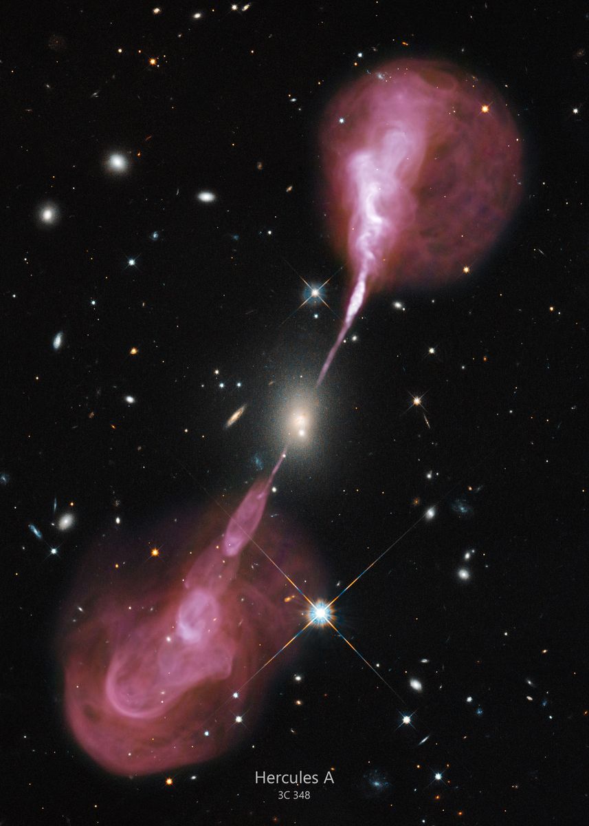 'Hercules A' Poster by Galaxy Images | Displate