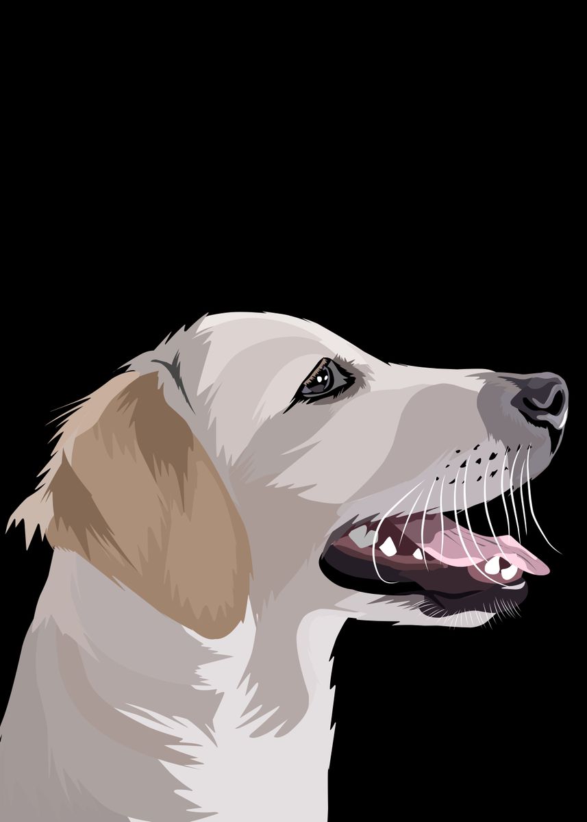 'pet dog in vector style' Poster, picture, metal print, paint by Ihsa ...