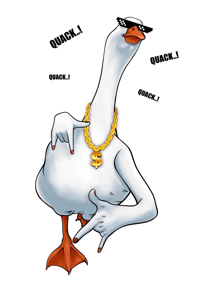 'rapper duck' Poster by sinnois | Displate