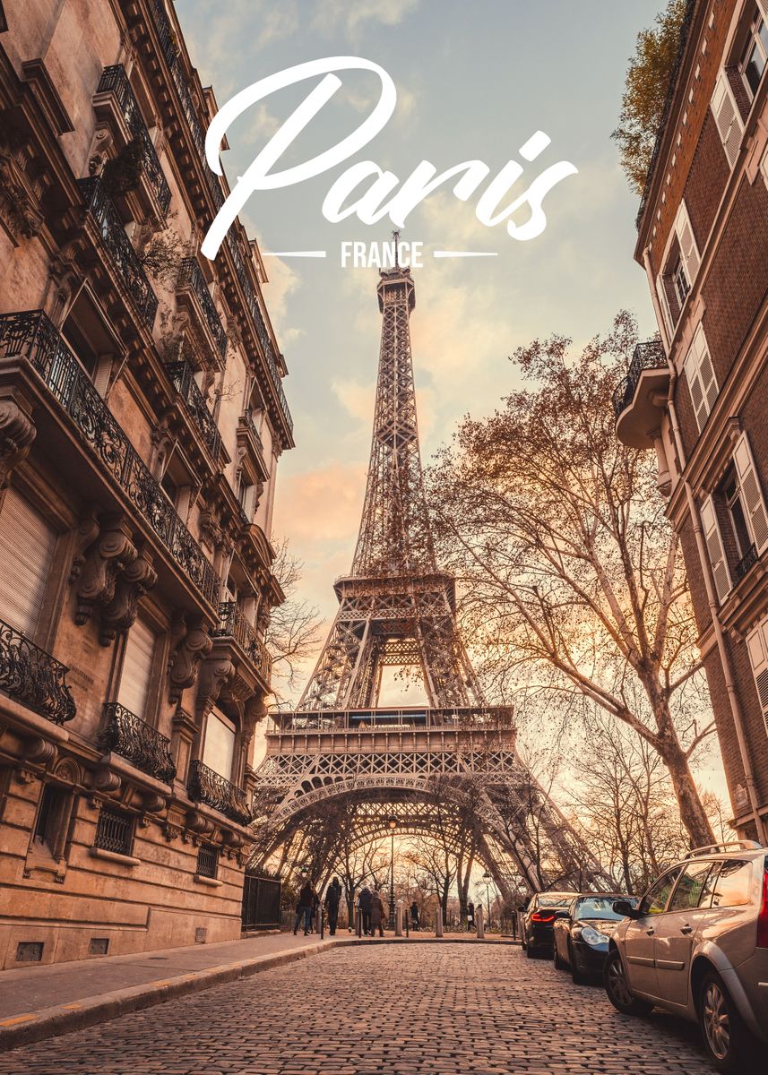 'Paris' Poster, picture, metal print, paint by Tim Kaiser | Displate