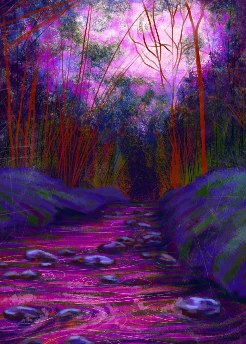 'Caura River' Poster, picture, metal print, paint by Shanna Melissa ...