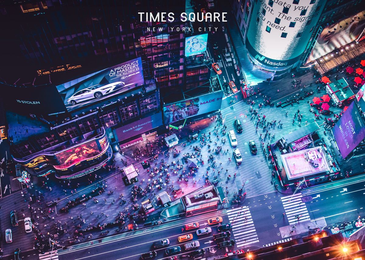 'Times Square ' Poster by Famous City | Displate