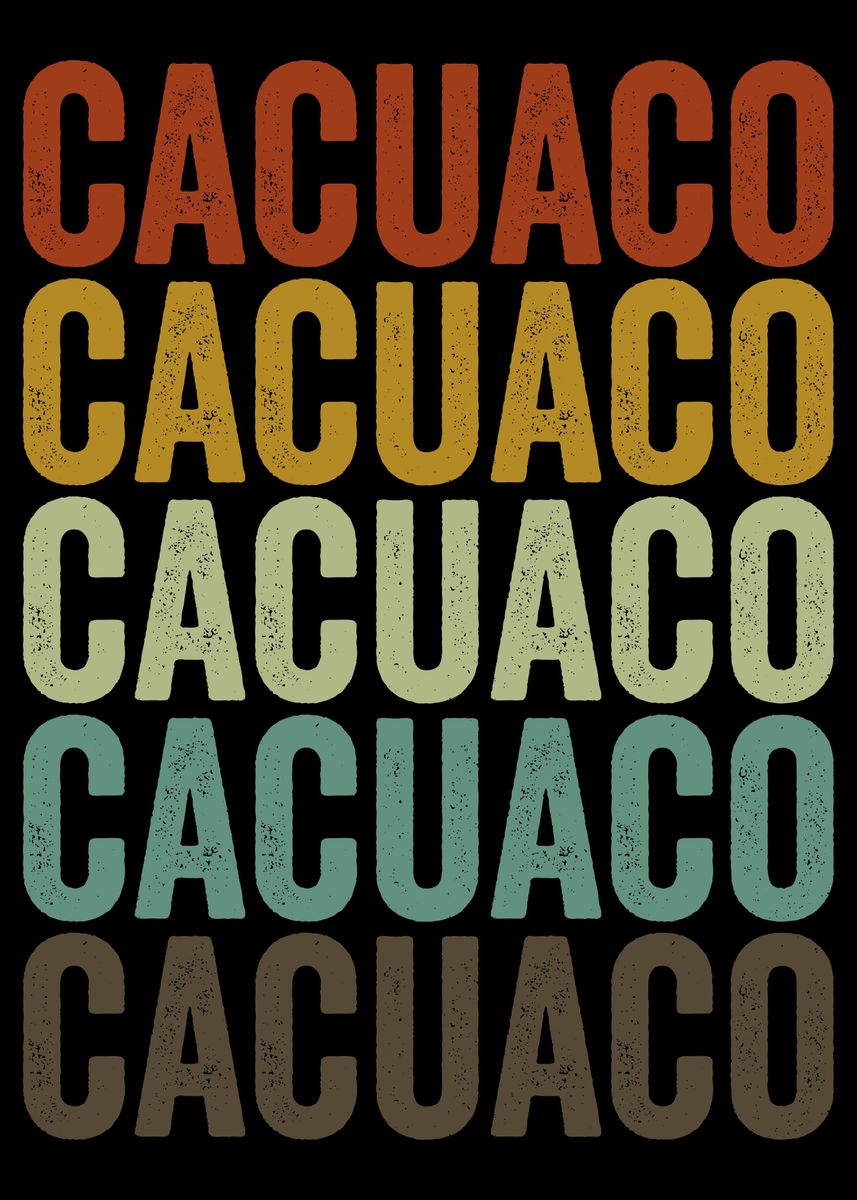 'Cacuaco Angola Retro' Poster, picture, metal print, paint by ...