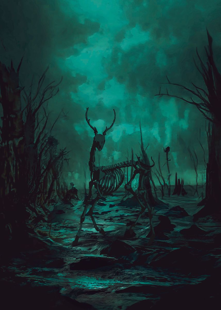 'Death Land' Poster, picture, metal print, paint by AndrejZT | Displate