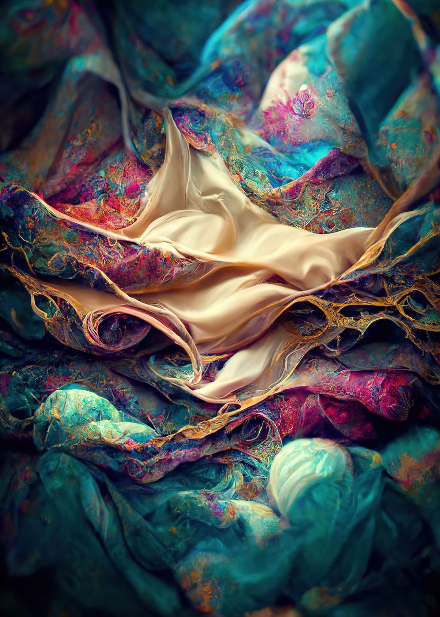 'Fluid abstract I' Poster by Mezma and Azzayal | Displate