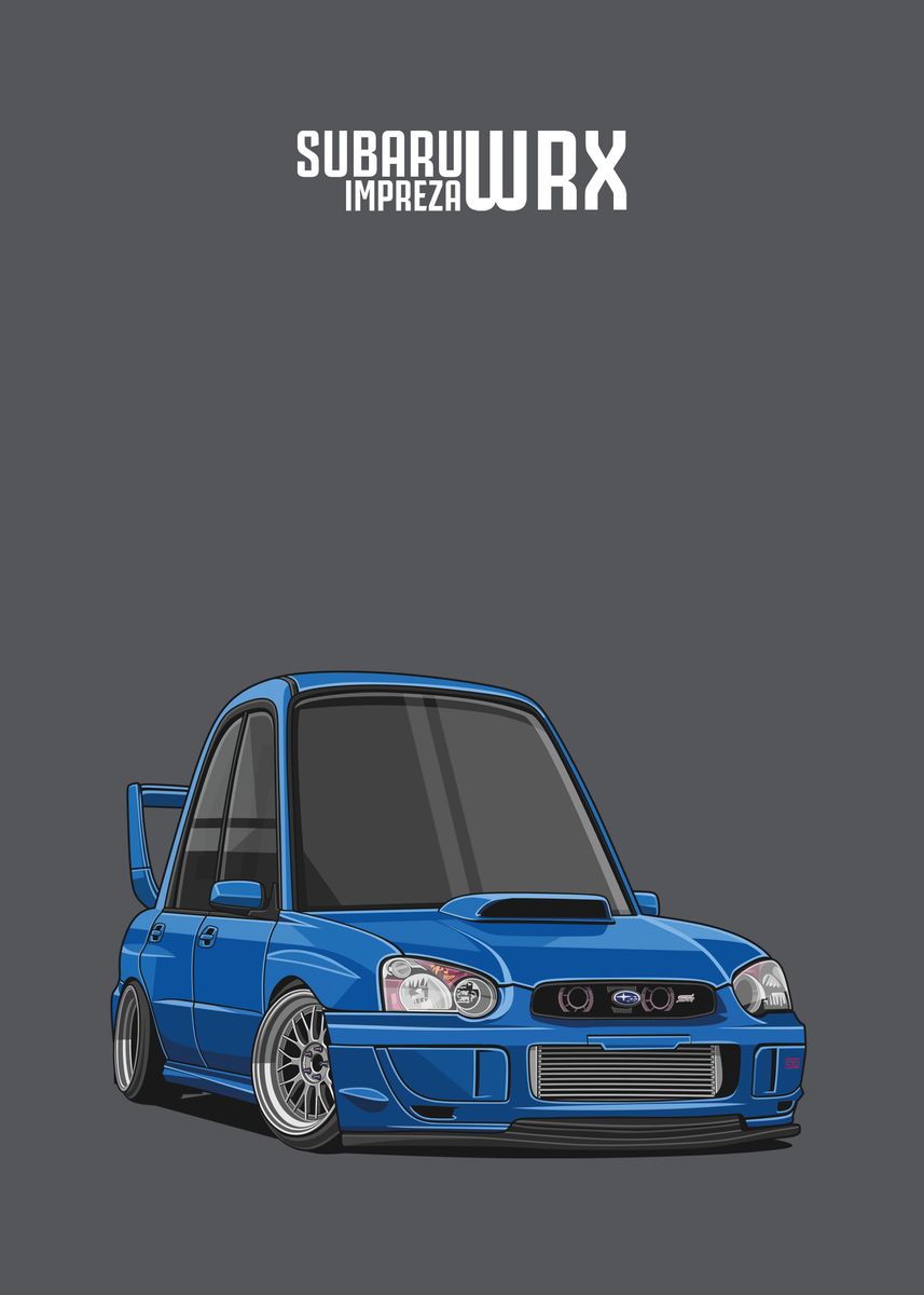 'subaru impreza wrx sti' Poster, picture, metal print, paint by capture ...