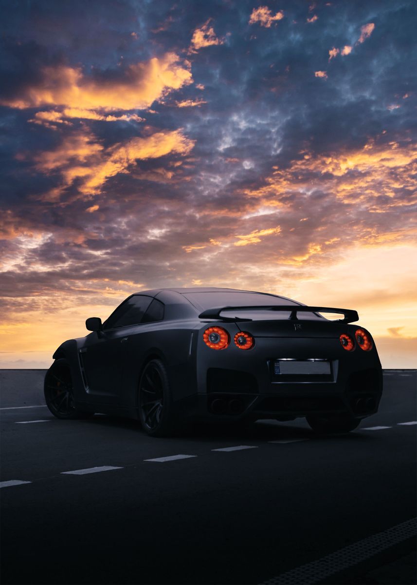 'nissan skyline r35 gtr' Poster, picture, metal print, paint by ...