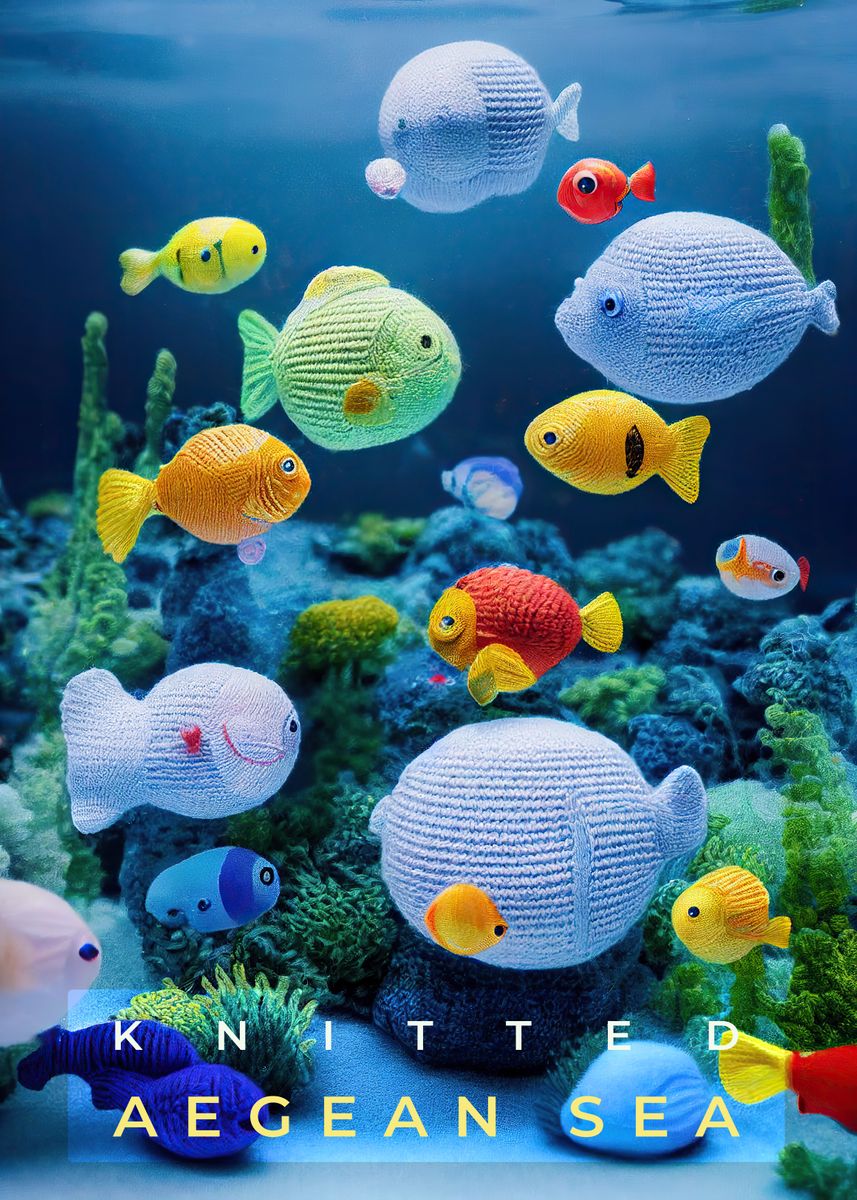 'AEGEAN SEA' Poster, picture, metal print, paint by AGA Art Studio ...