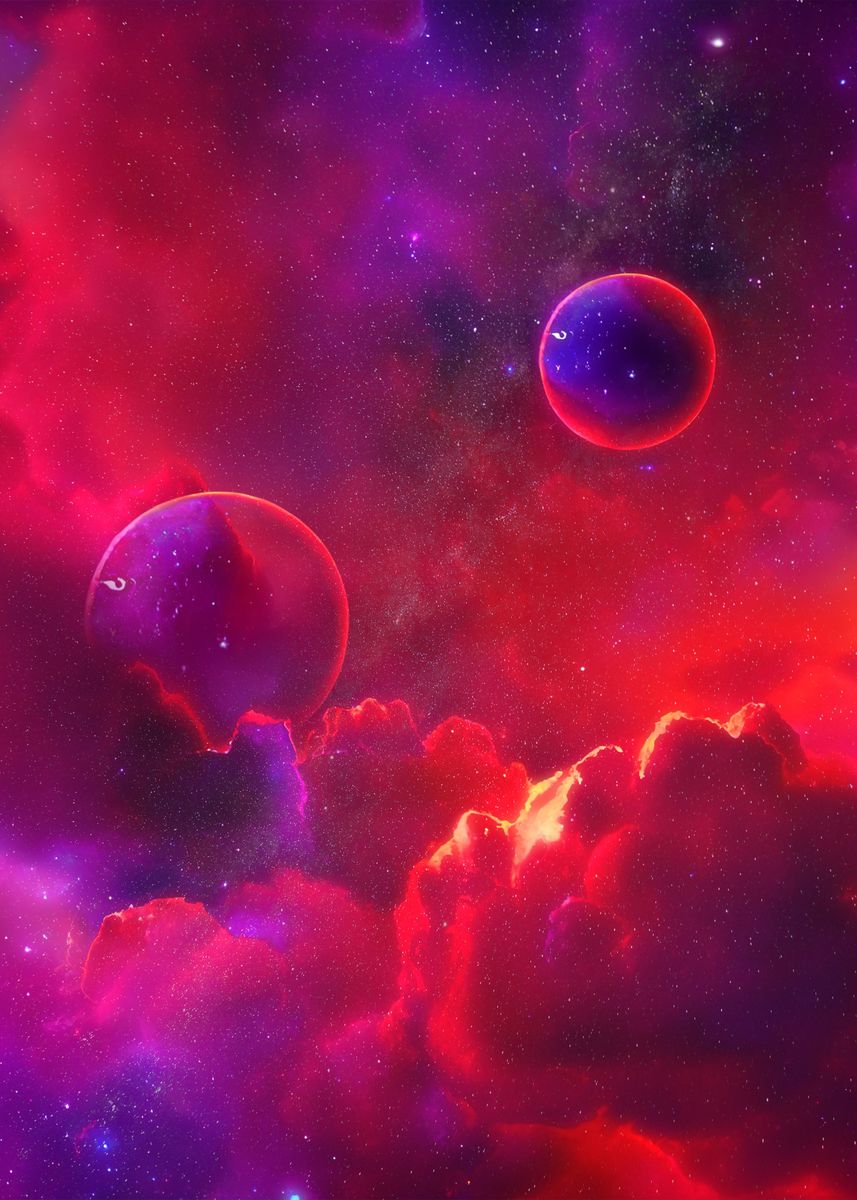 'Rigel Nebula' Poster, picture, metal print, paint by NEONCOSMICA ...