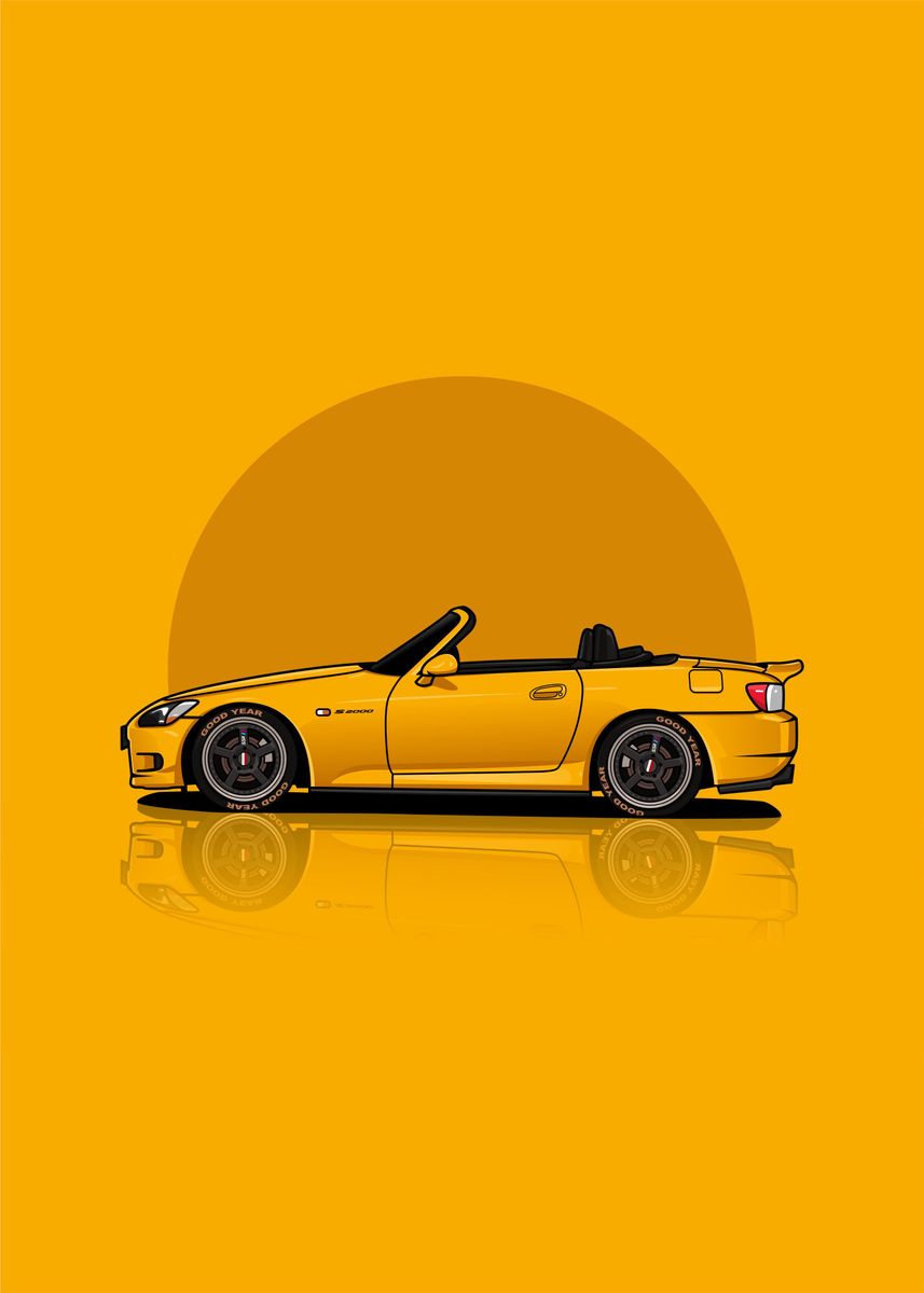 'honda s2000' Poster by Dodi Firdaus | Displate
