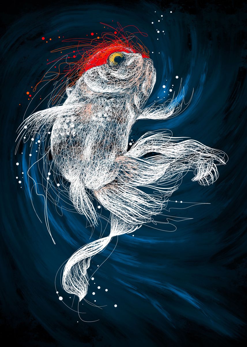 'Goldfish dance' Poster by yunur mawan | Displate